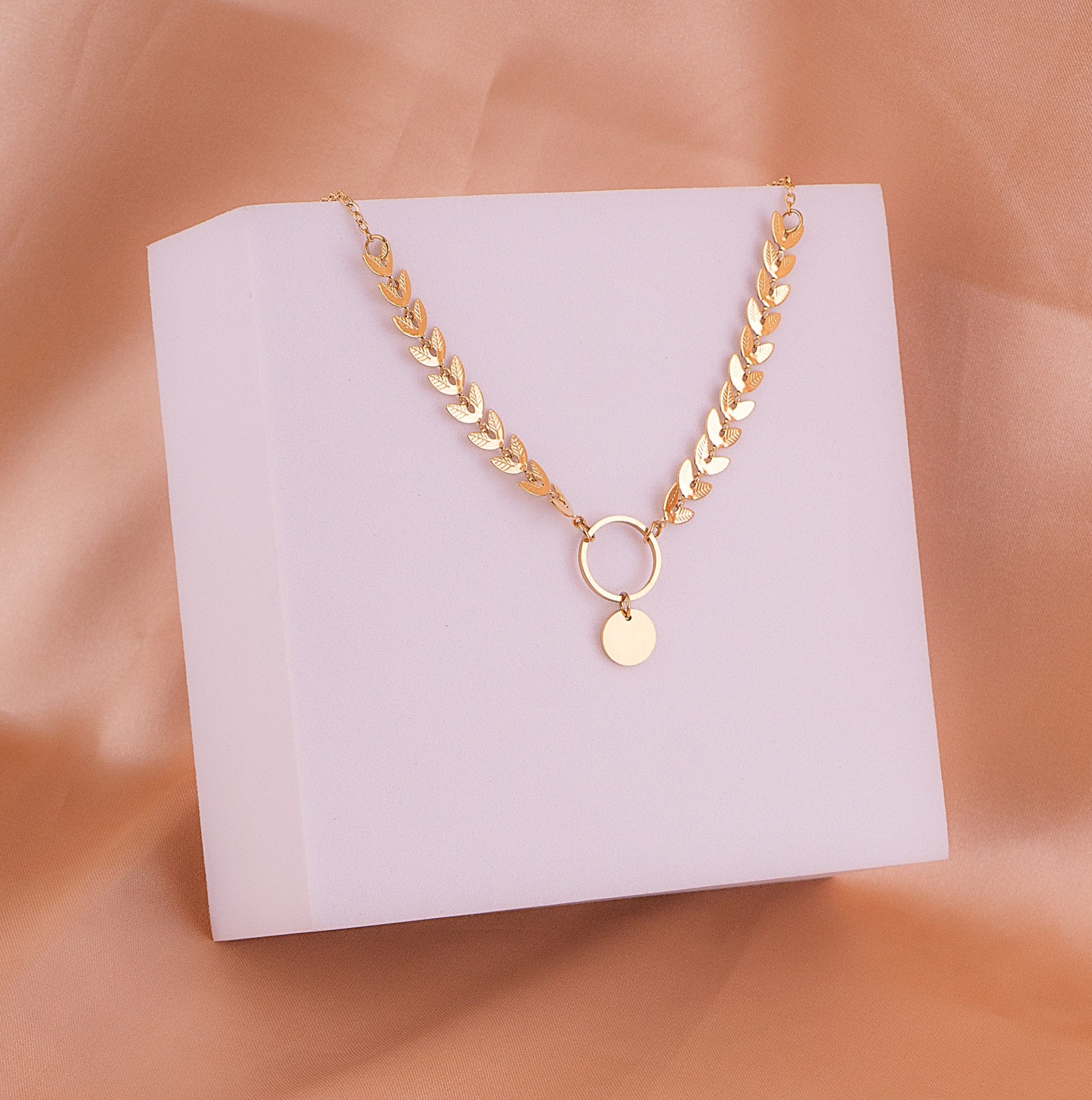 Cadena Espigas Círculo Dorada Ref: C265 - Sublime Tentación