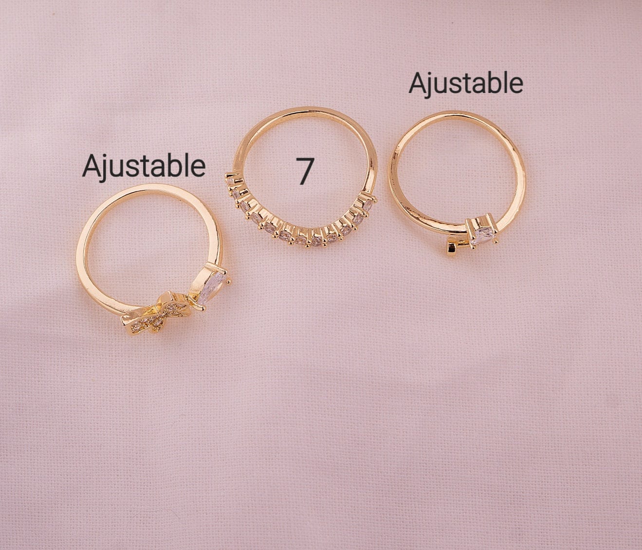 Set X 3 Anillos Mariposa Dorados Ref: J609 - Sublime Tentación